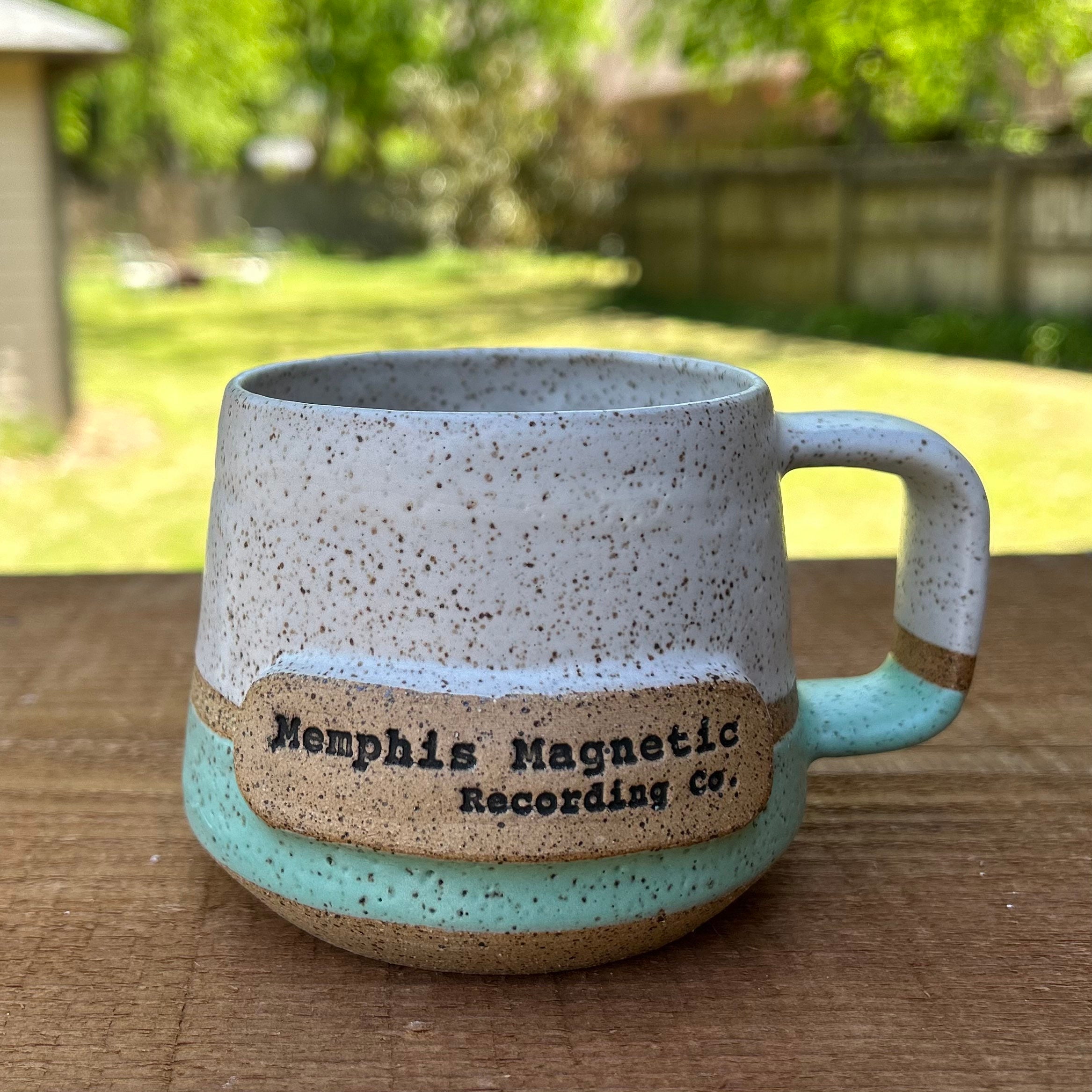 Memphis Magnetic Coffee Mug: Hand Thrown Ceramic Mug in White and Black ...