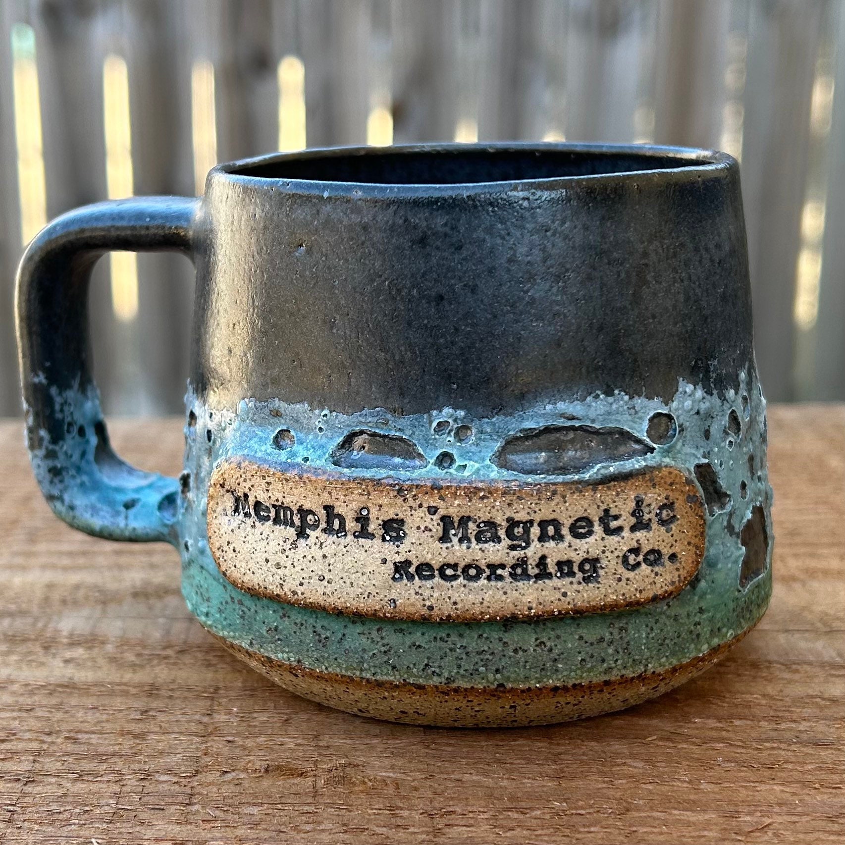 Memphis Magnetic Coffee Mug: Hand Thrown Ceramic Mug in White and Black ...