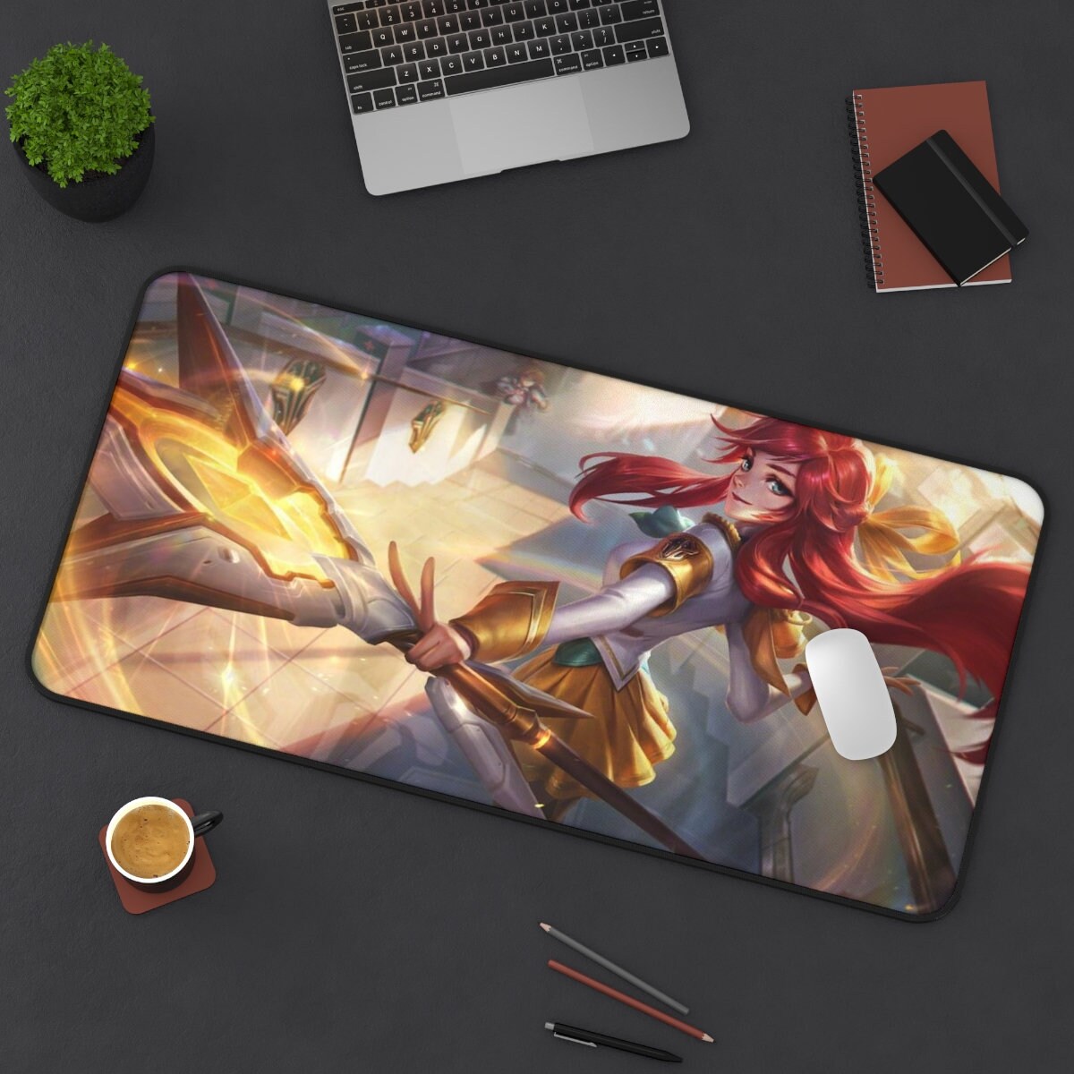 Lux Lol Desk Mat League of Legends Lux Wallpaper Gaming Desk Mat League ...