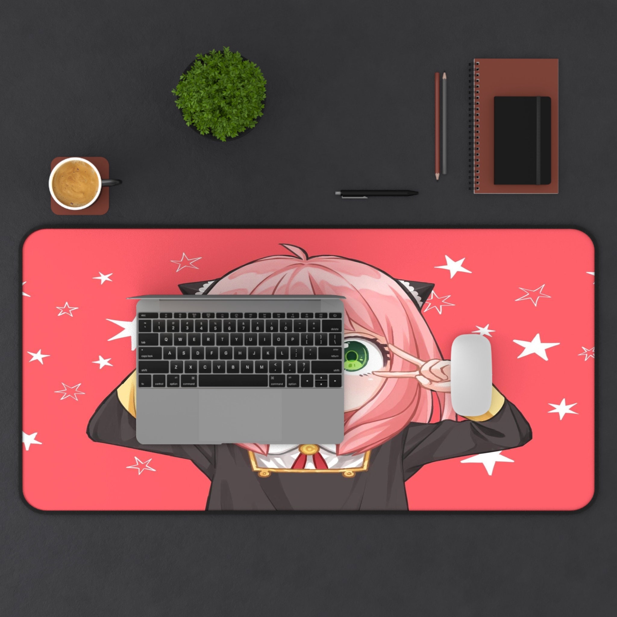 Anime Desk Mat Anime Mouse Pad Large Desk Mat Anime Mouse Mat 31 15.5 ...