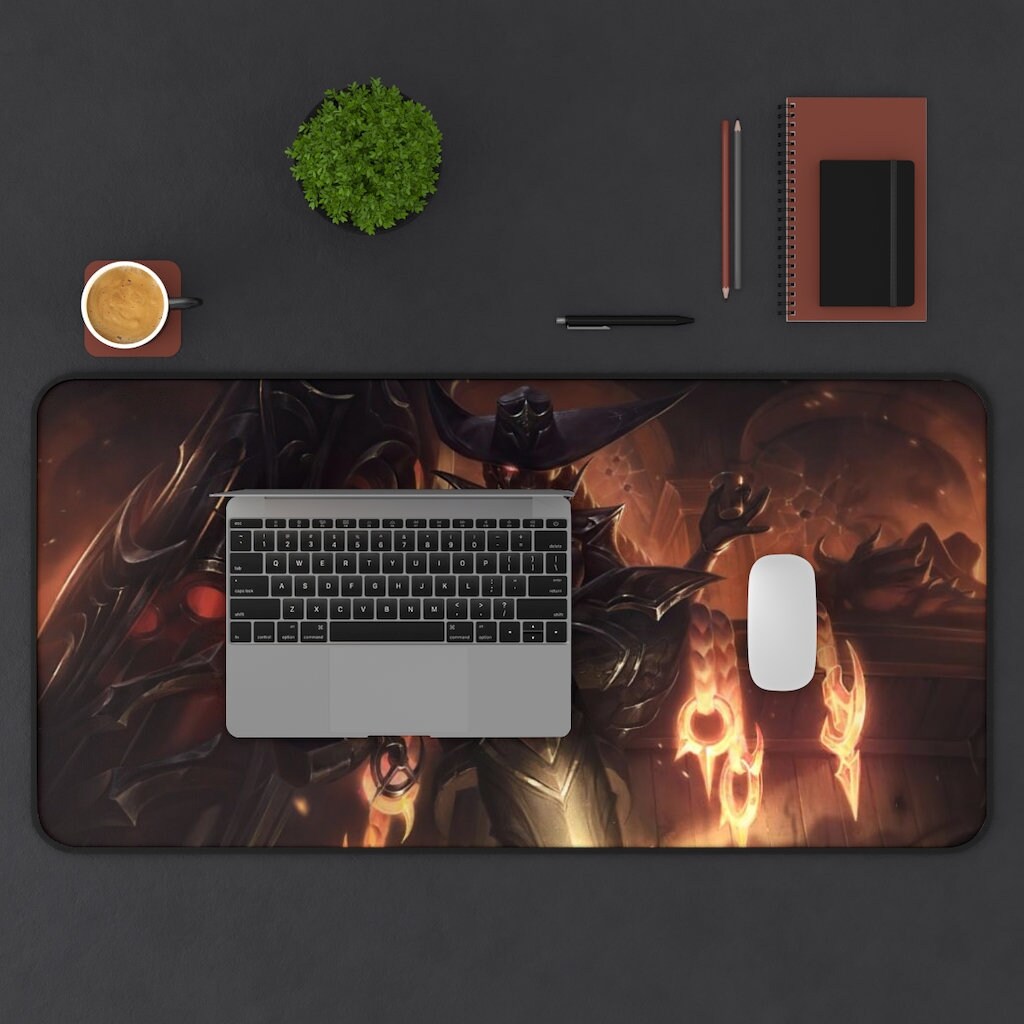 Senna Lol Desk Mat League of Legends Senna Wallpaper Gaming Desk Mat ...