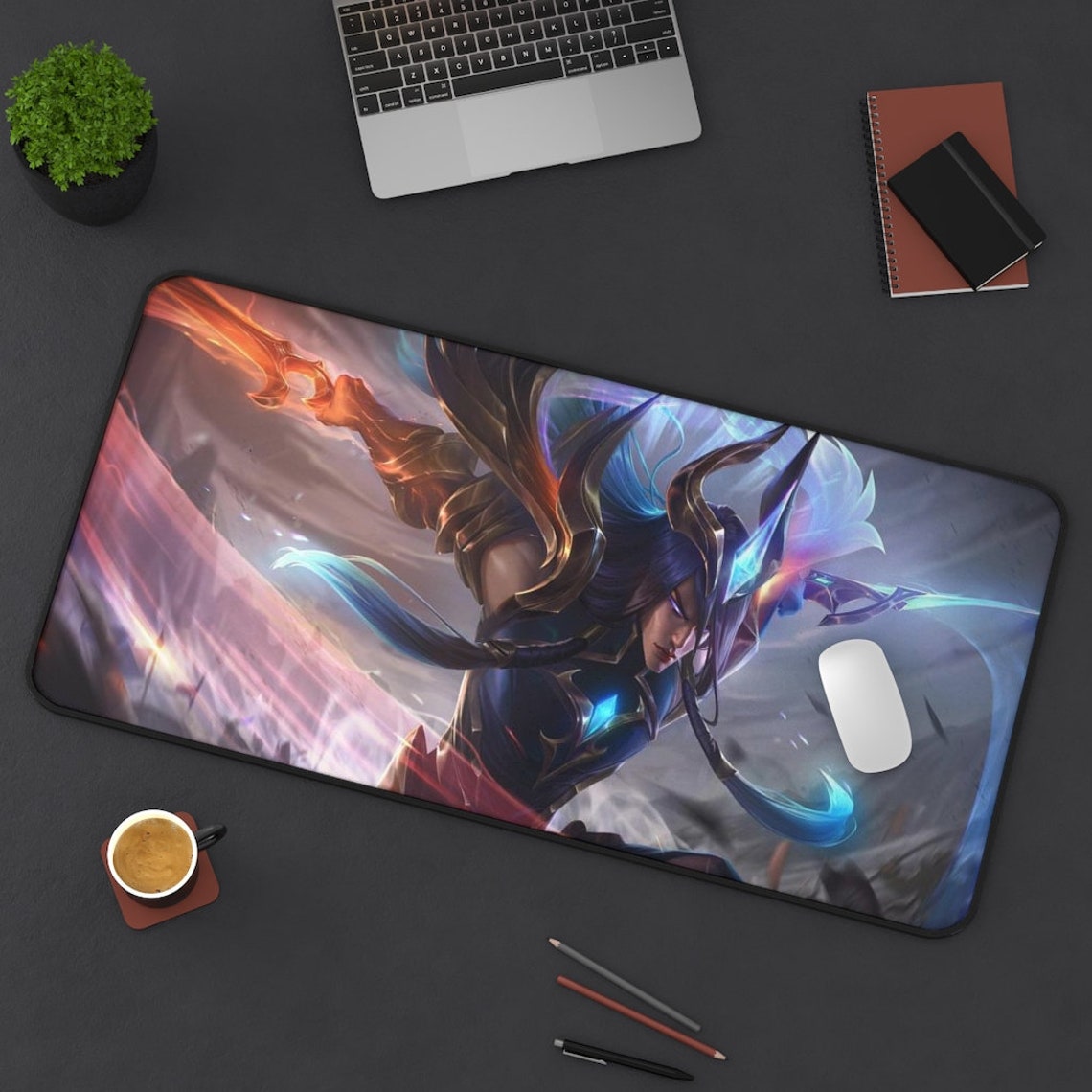 Yone Lol Desk Mat League of Legends Yone Wallpaper Gaming Desk Mat ...