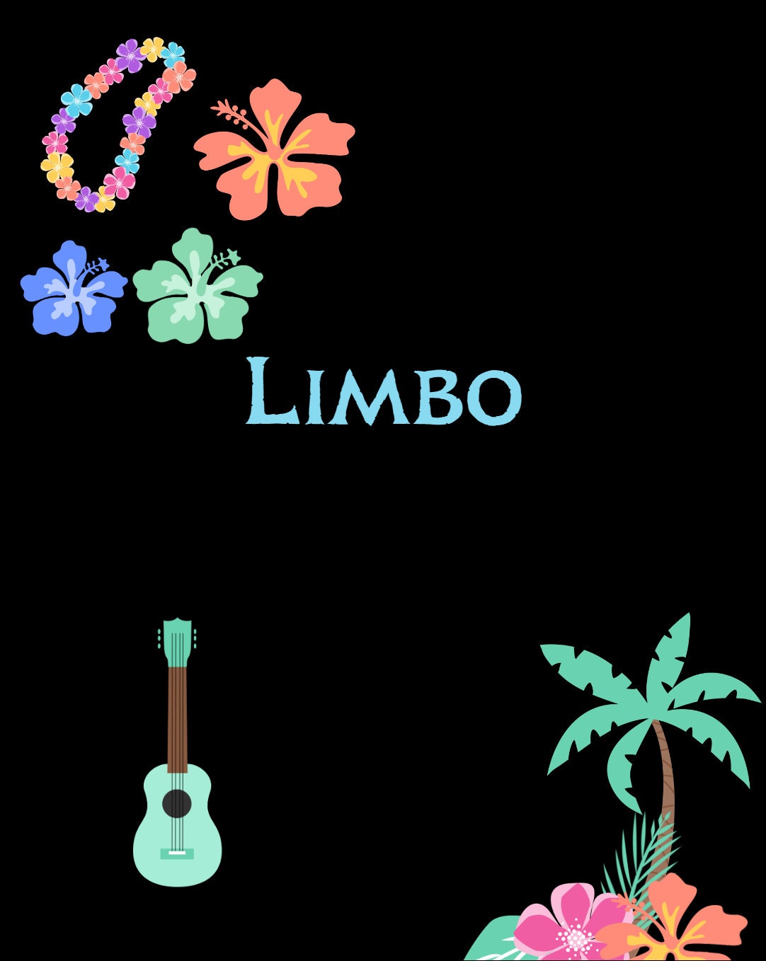 Aloha Blue Party Signs Party Signs Lua Party Signs - Etsy