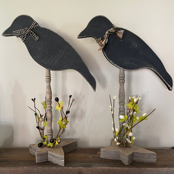 Primitive Crow - Etsy