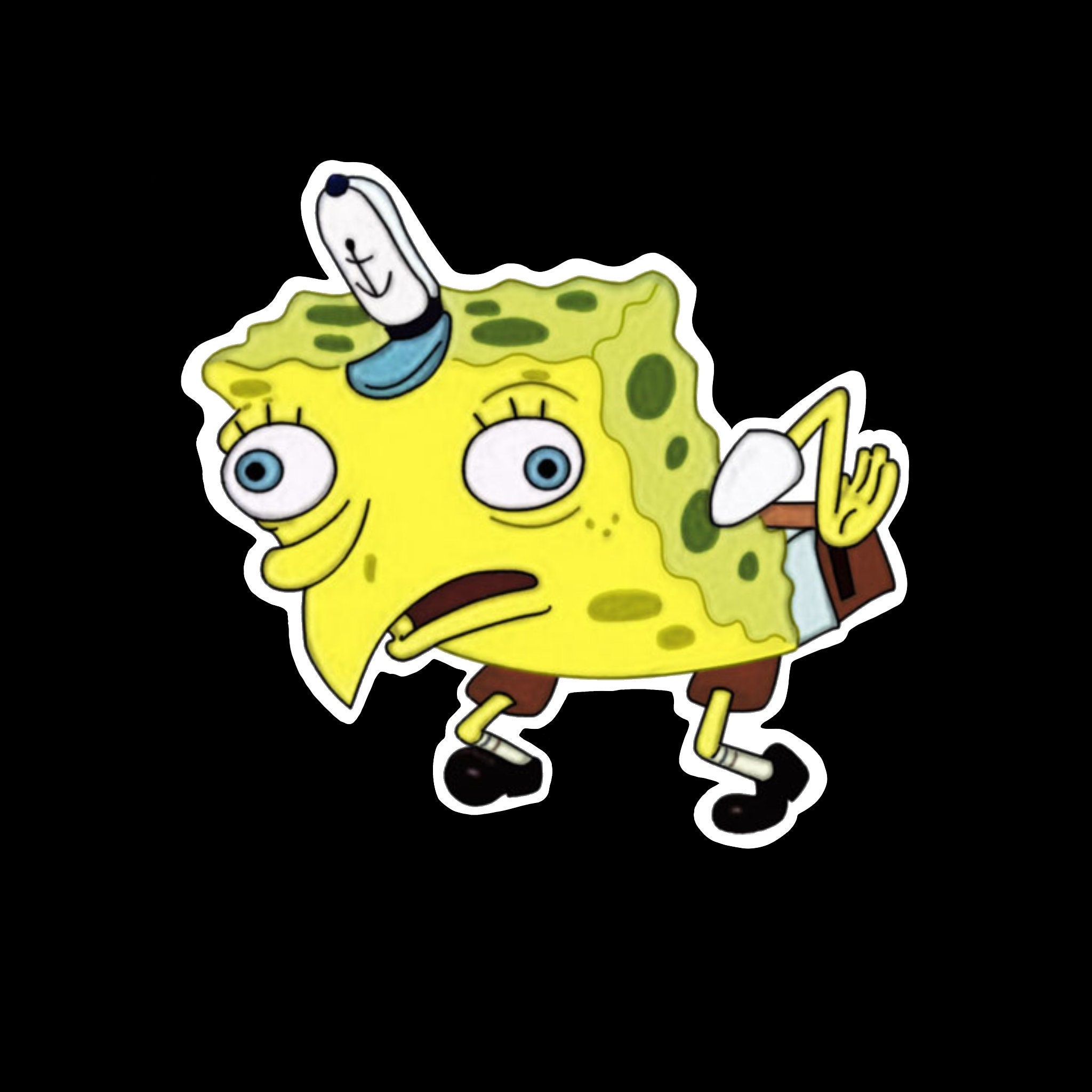 Mocking Spongebob Squarepants Meme Sticker, Laptops and Tumblers ...