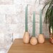 Wood Candlestick Set of 3 Candlesticks Wooden Candlesticks - Etsy