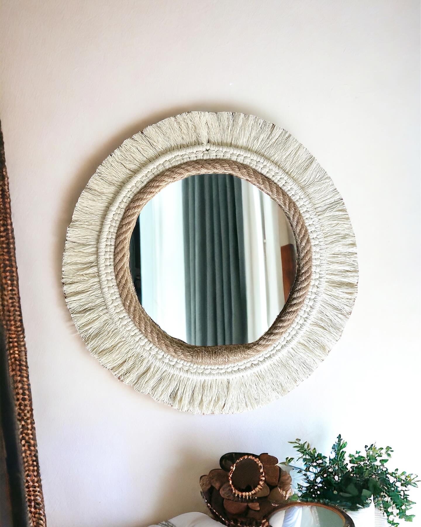 Large Macrame Mirror, Macrame Wall Hanging, Nursery Mirror ...