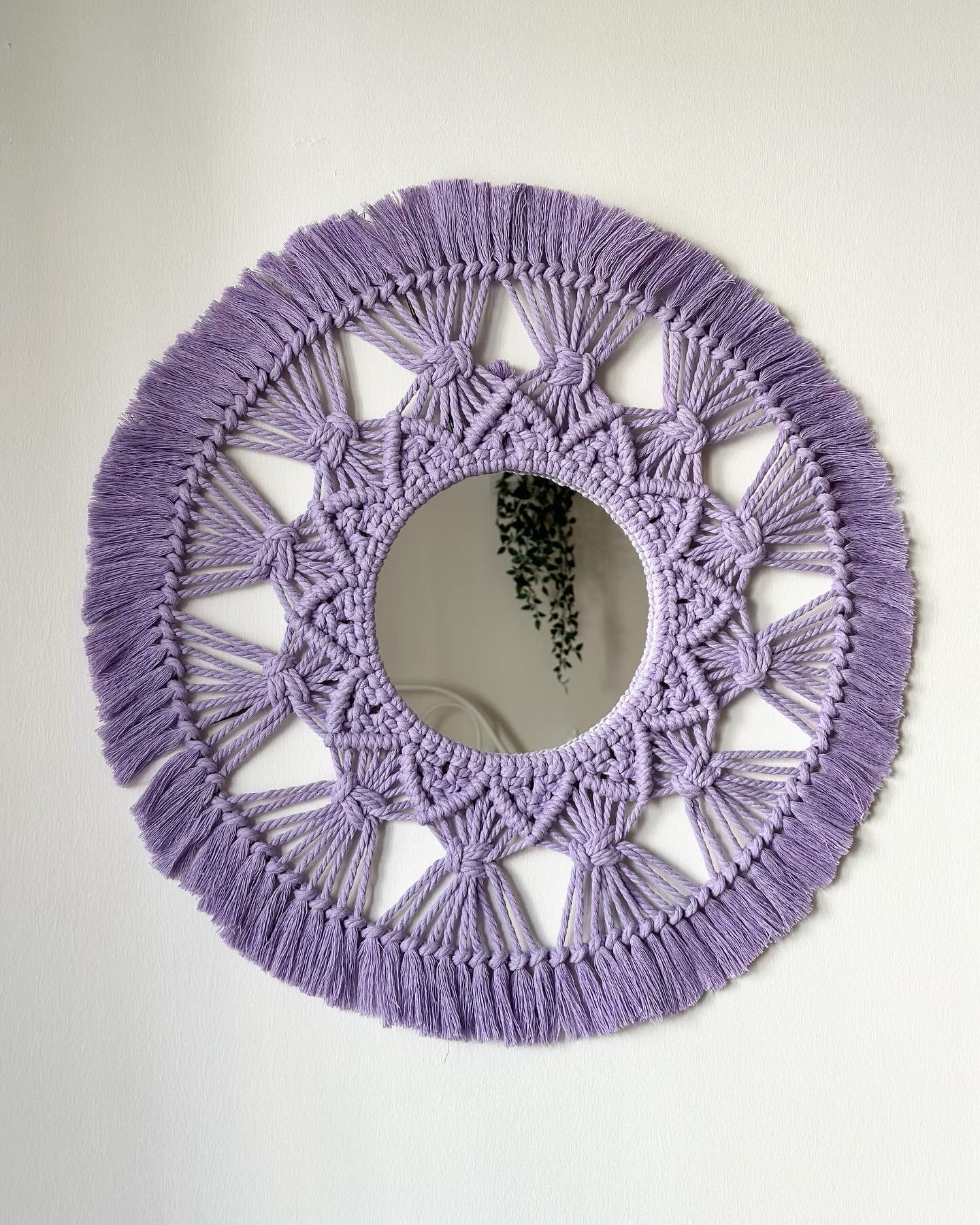 Lily Macrame Mirror, Macrame Wall Hanging Mirror , Nursery Mirror ...