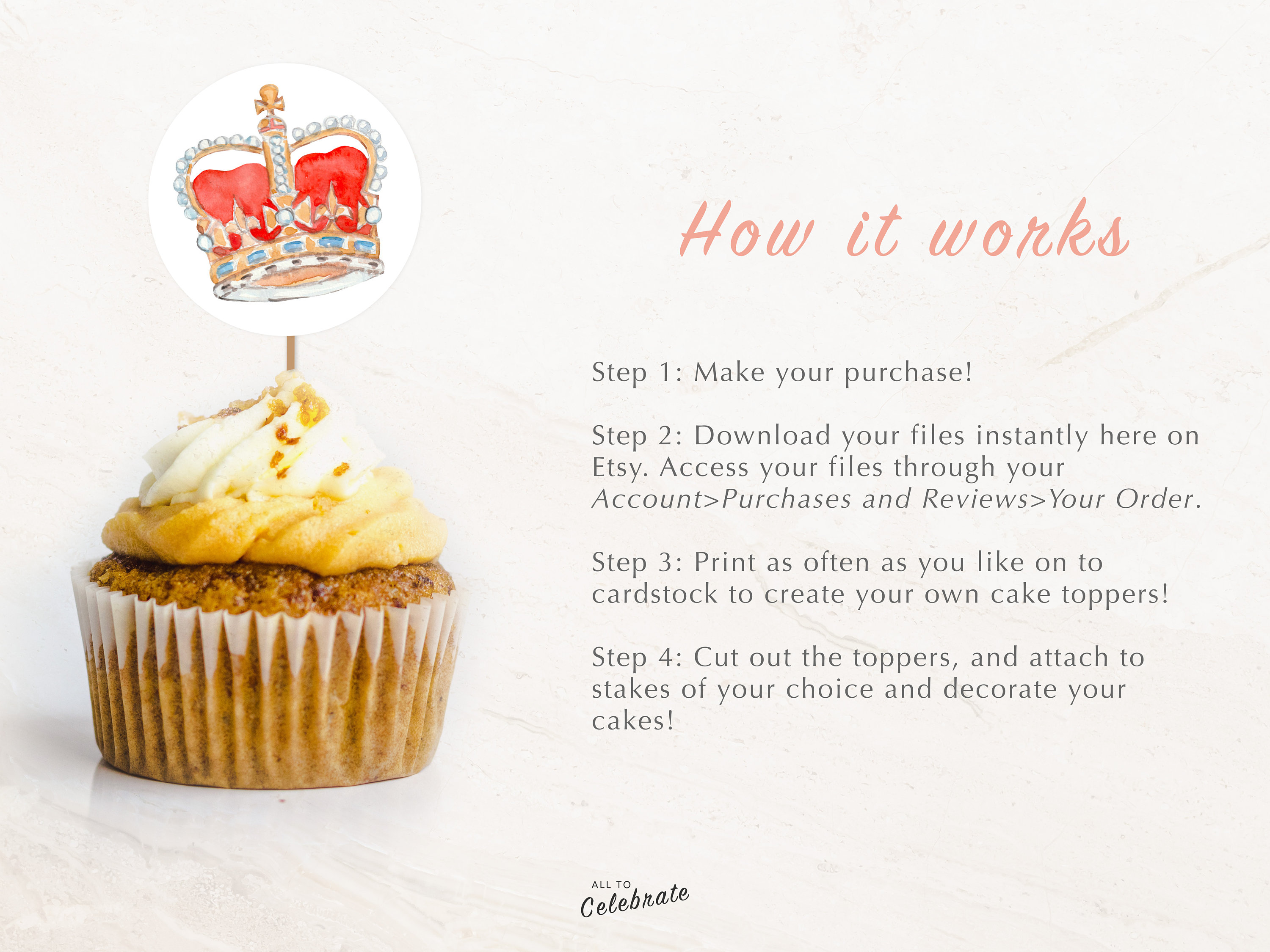 London Cupcake Toppers, Printable Cake Decorations, English Tea Party ...