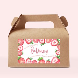 Editable Berry First Themed Party Favour Labels, Printable Berry Sweet ...