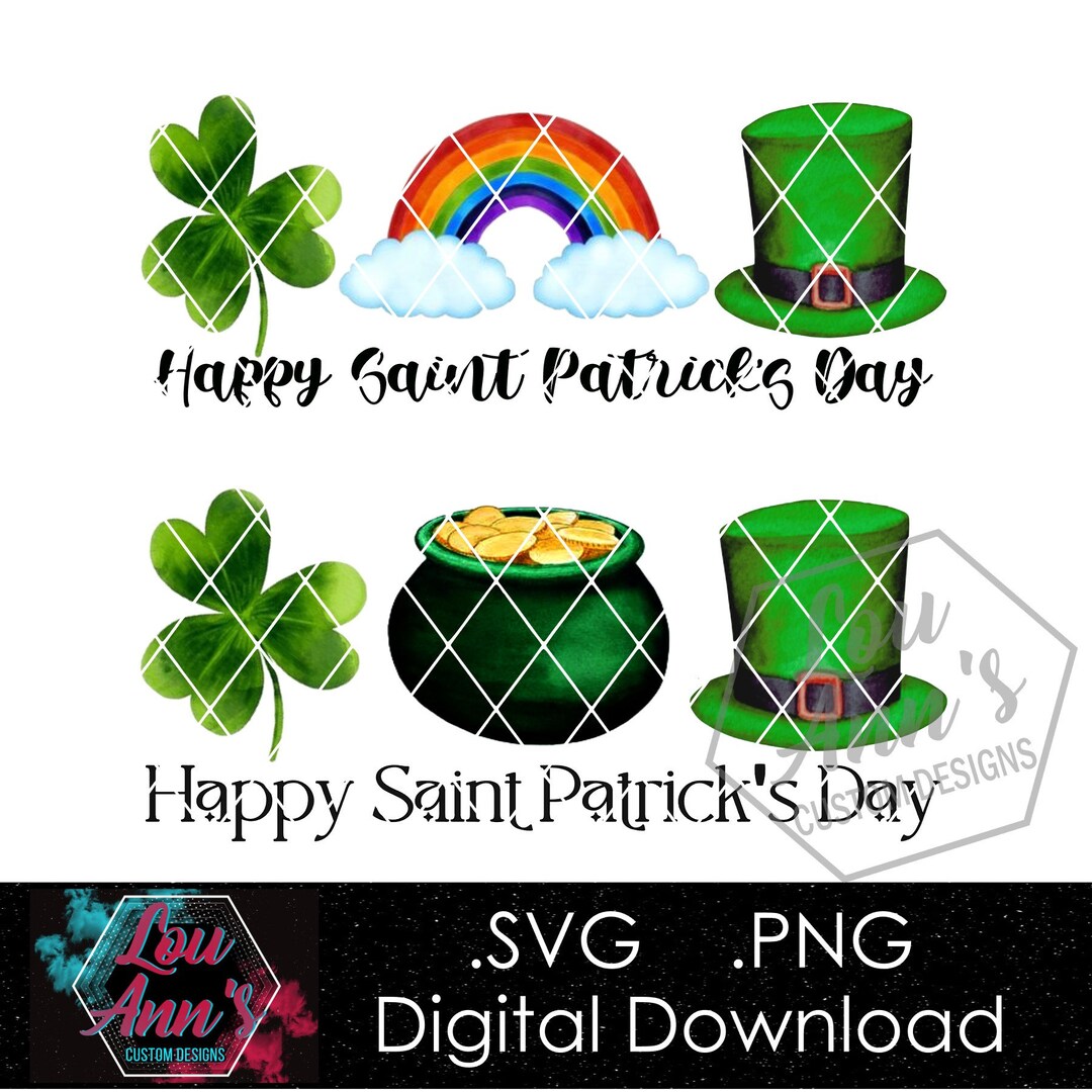 Saint Patrick's Day Bundle .PNG .SVG Digital Download - Etsy