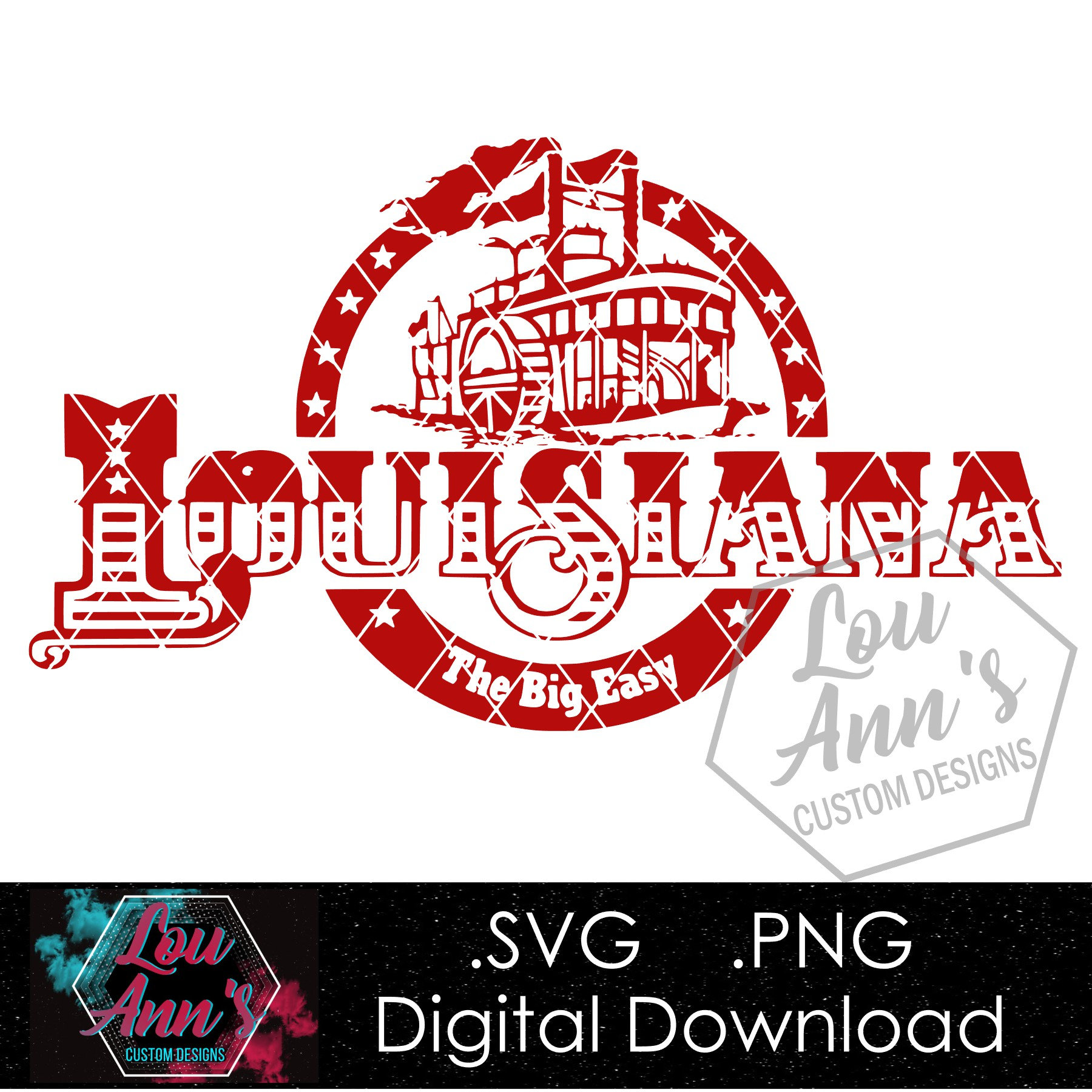 Louisiana Steamboat .SVG .PNG Digital Download - Etsy