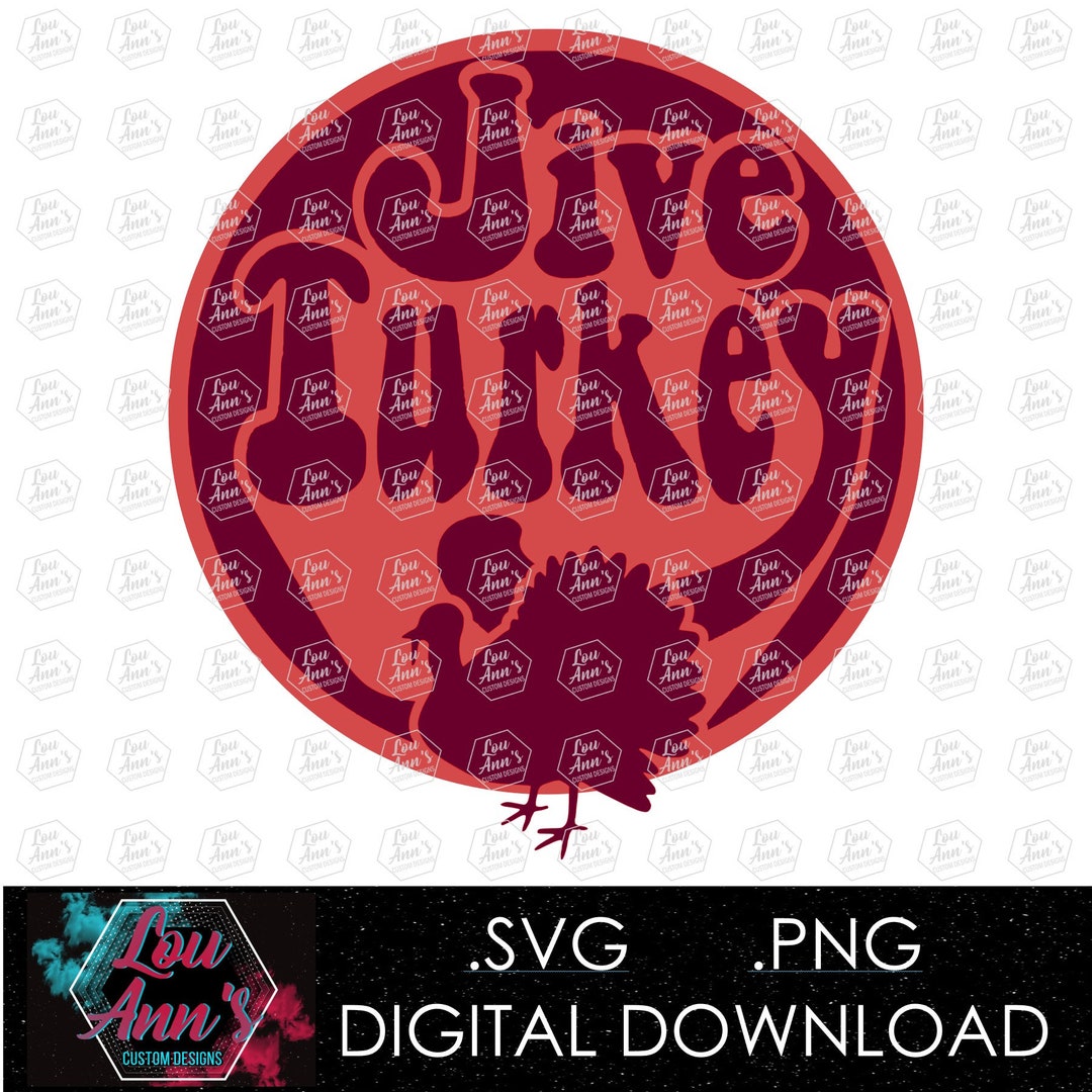 Jive Turkey LAYERABLE .PNG .SVG Digital Download - Etsy