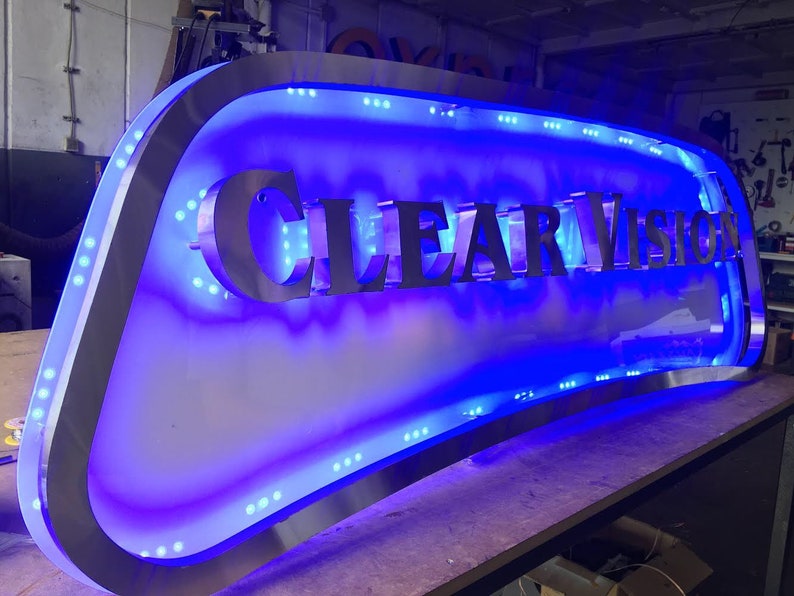 Office Sign, Wall Sign, Modern Signage, Gift for Office, Backlit Sign ...