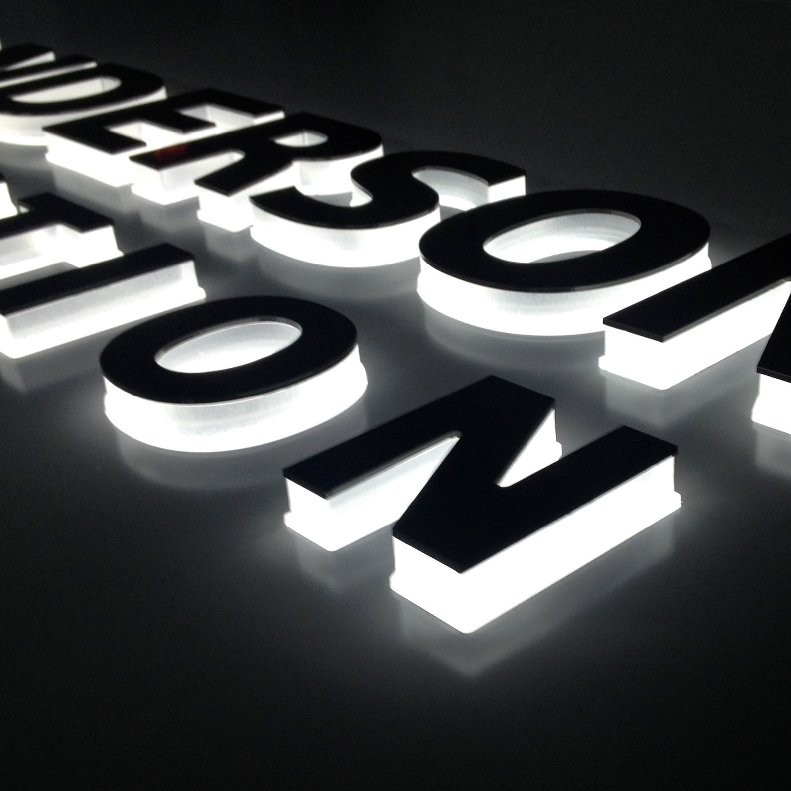 3d Backlit Sign, 3d Led Signage, Custom Outdoor, Logo Light Sign, 3d ...