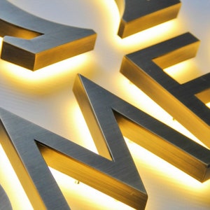 3d Backlit Sign, 3d Led Signage, Custom Outdoor, Logo Light Sign, 3d ...