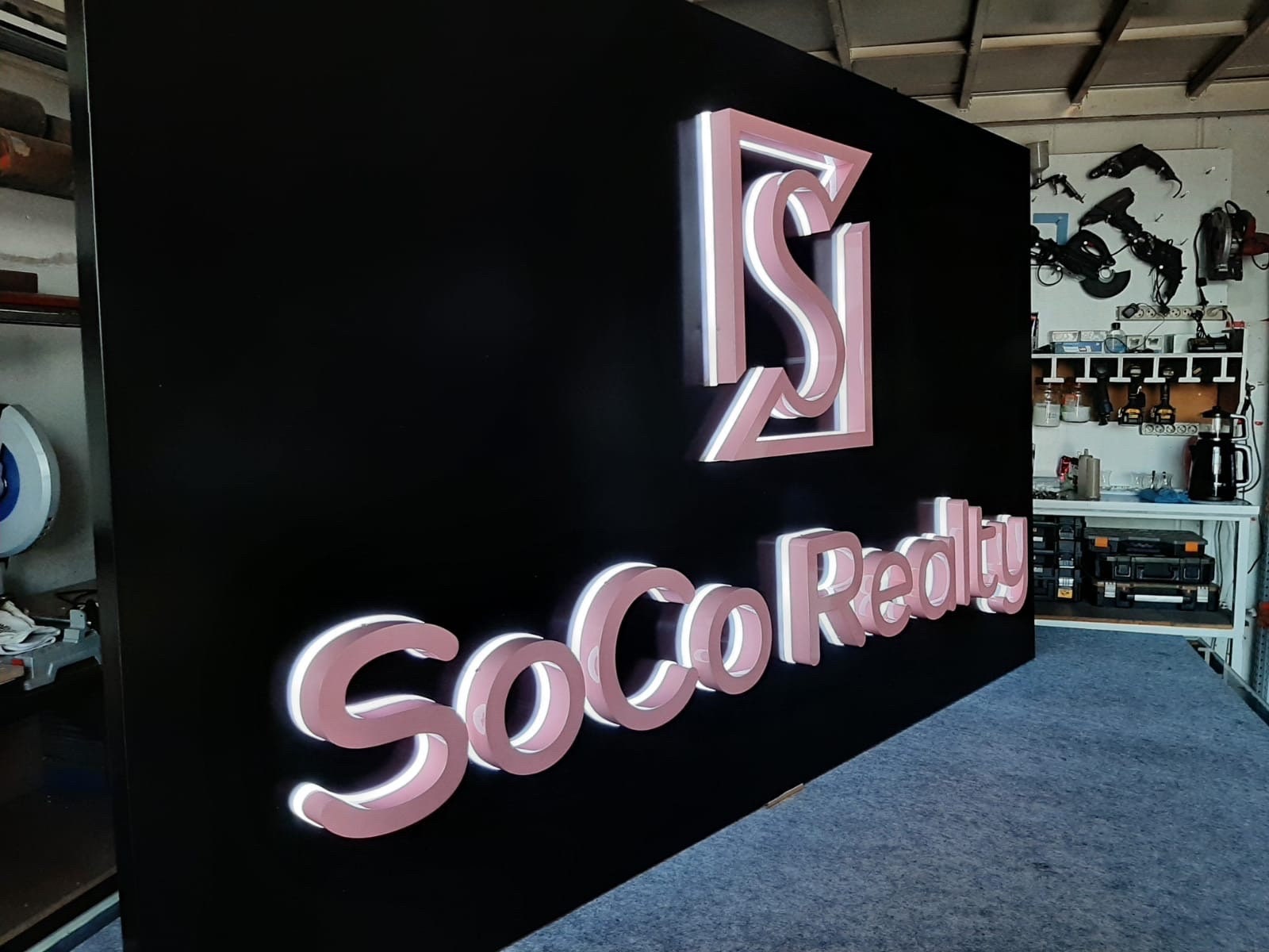 Oven Painted Floor Signage, Colorful Signage, Custom Sign, Business ...