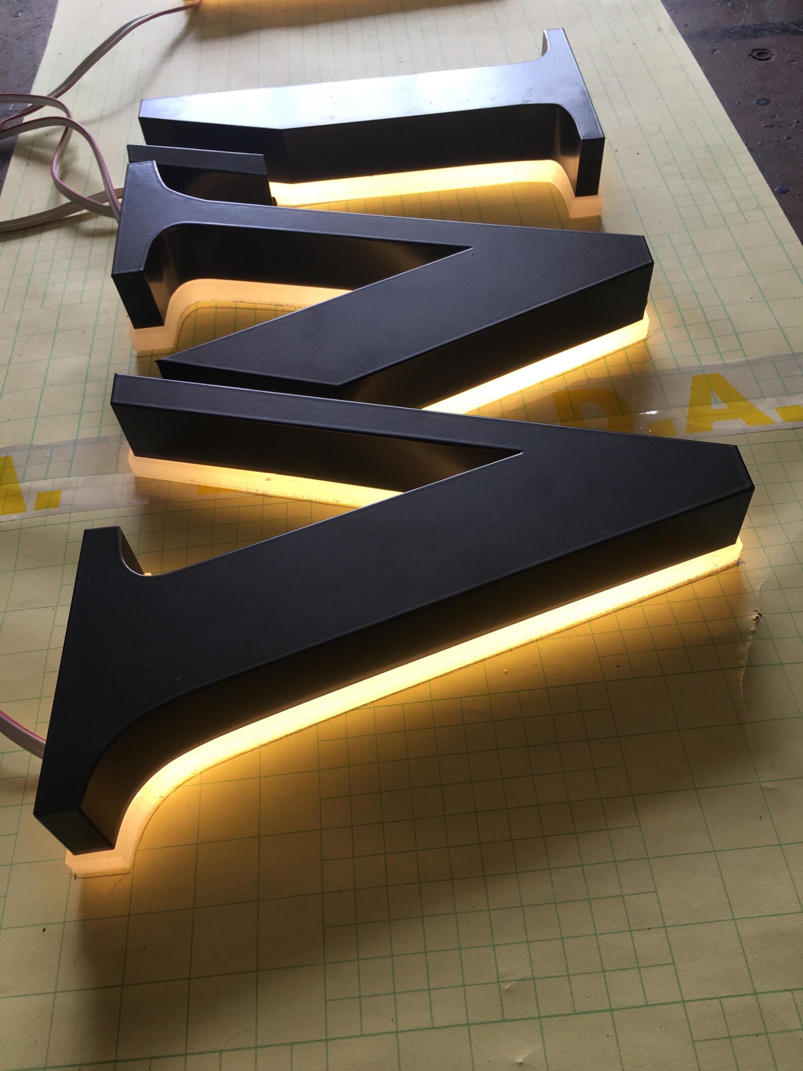 Office Sign Shop, Business Brushed Metal Logo Turn Your Logo Into Sign ...