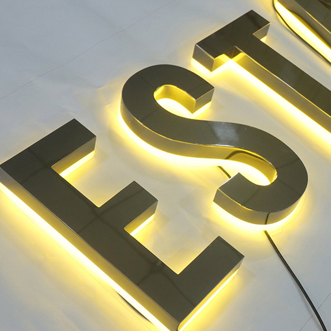 3d Backlit Sign 3d Led Signage Logo Light Sign Custom - Etsy Canada