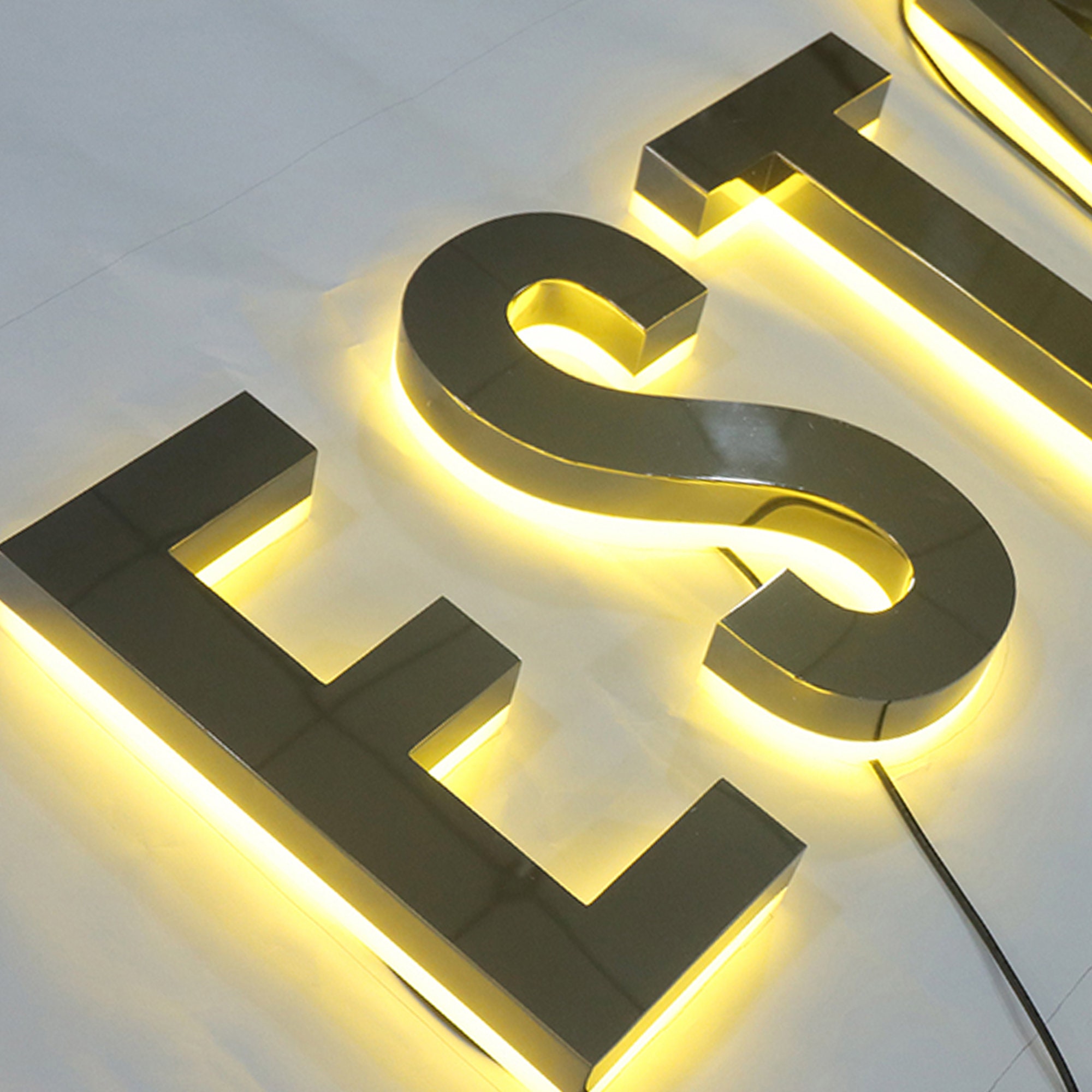 3d Backlit Sign 3d Led Signage Logo Light Sign Custom - Etsy