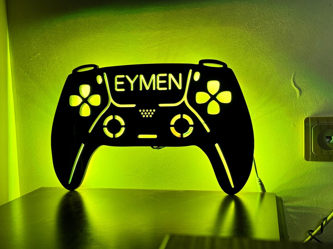Personalized Gamer Tag Led Sign, Custom Game Console RGB Led Light ...