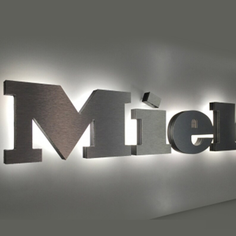 3d Backlit Sign 3d Led Signage Custom Outdoor Logo Light | Etsy