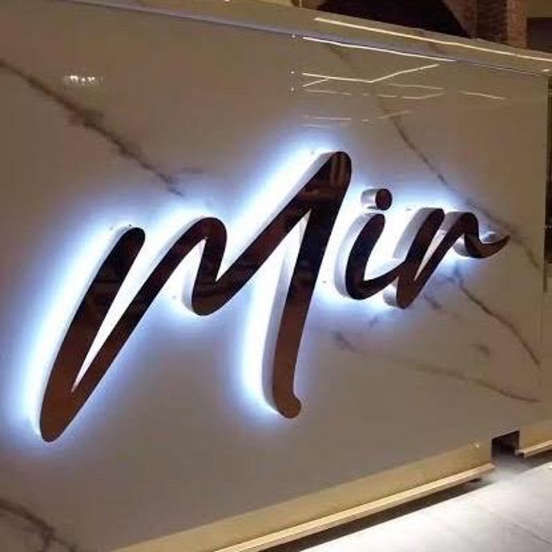 Backlit Sign, LED Backlit Sign,3d Backlit Letters, Illuminated Business ...