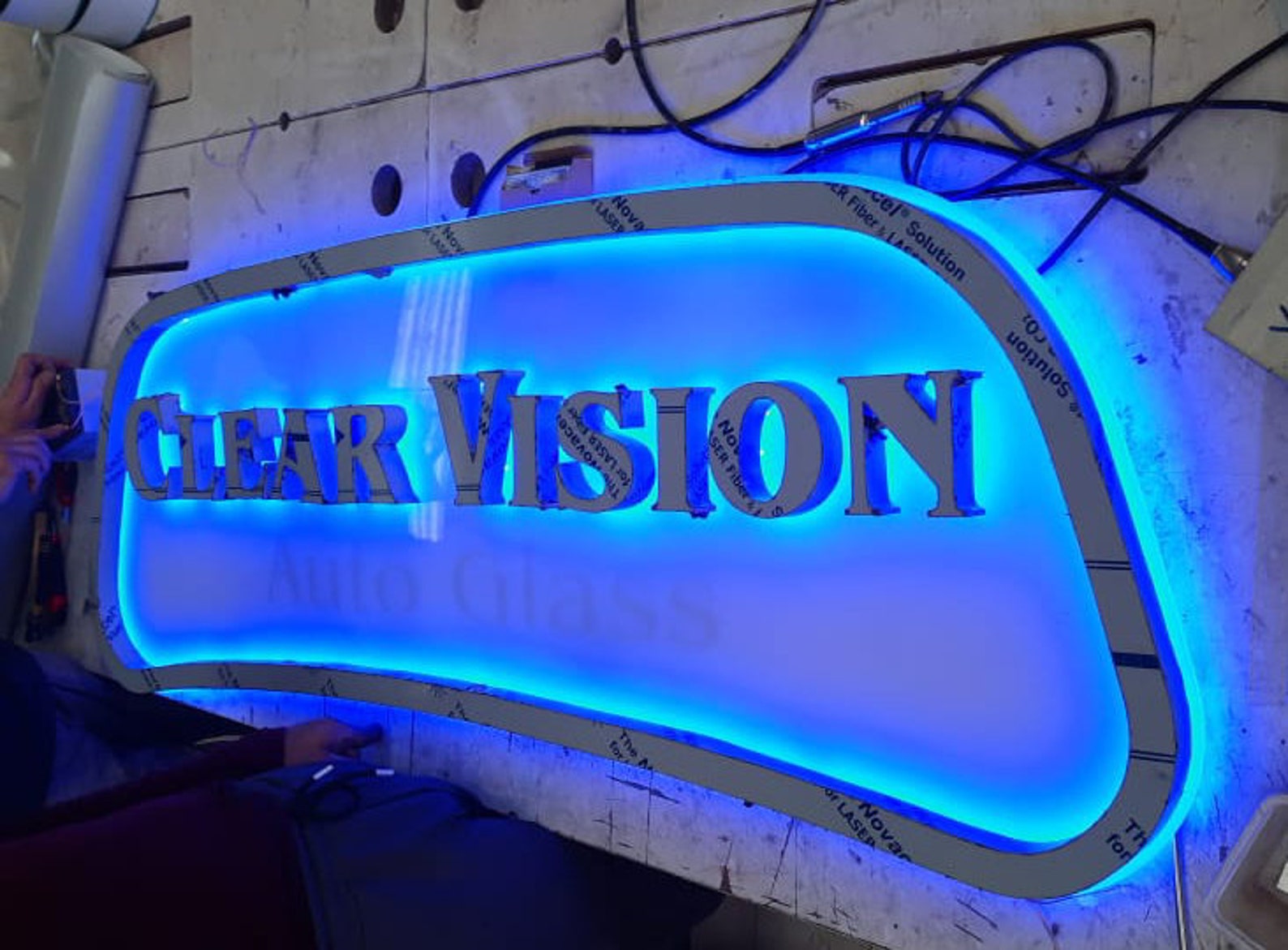 Office Sign, Wall Sign, Modern Signage, Gift for Office, Backlit Sign ...