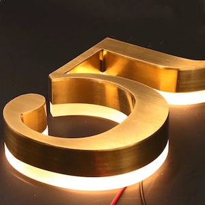 3d Backlit Sign, 3d Led Signage, Logo Light Sign, Custom Outdoor, 3d ...