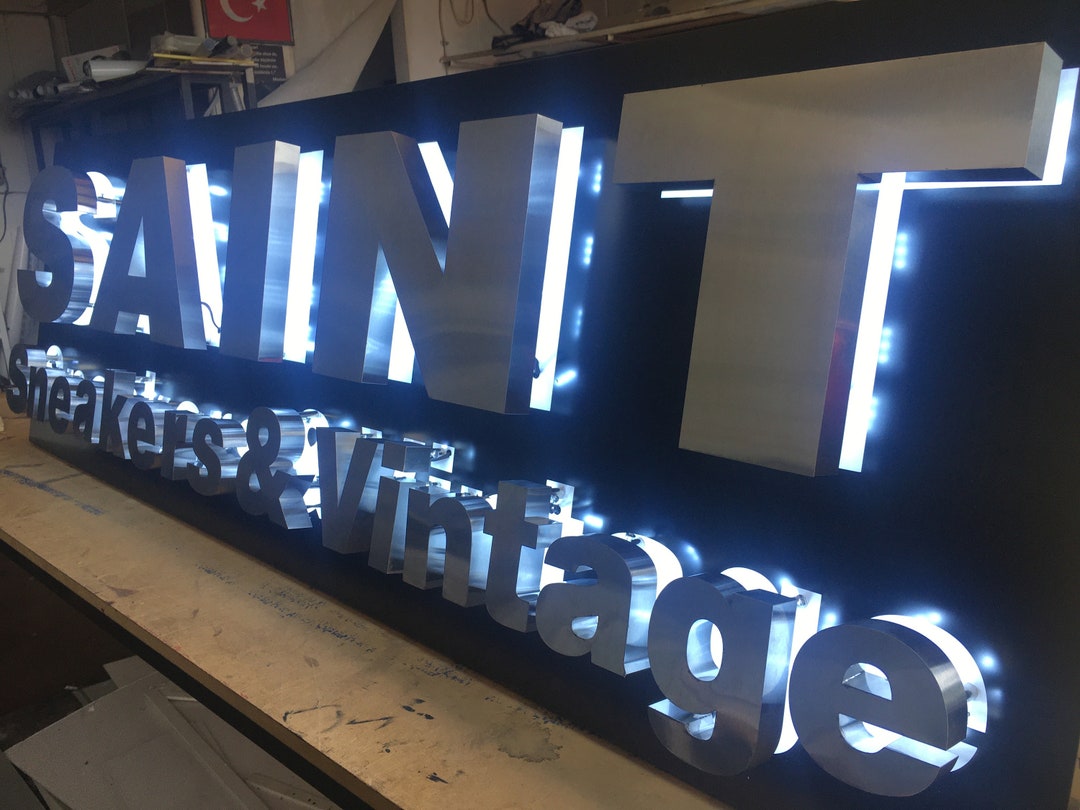 Custom Sign, Backlit Sign, Light Sign, Wall Sign, Metal Sign, Wall ...