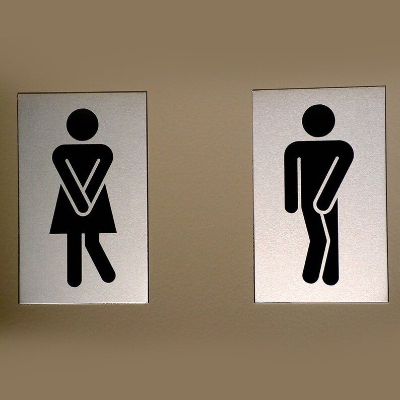 WC Sign Wc Door Sign Wc Sign With Arrow Wc Gold Sign | Etsy