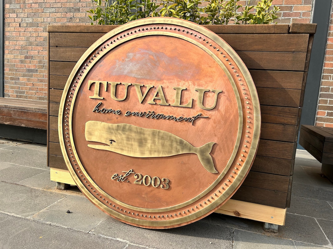 A Sign From History, Aged Sign, Rustic Sign, Antique Signboard, Copper ...