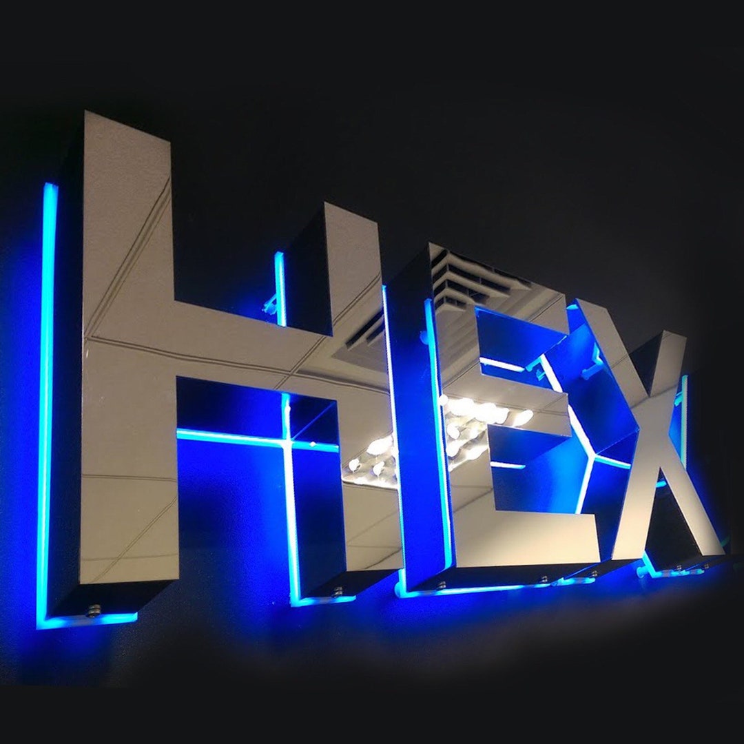 3d Backlit Sign, 3d Led Signage, Logo Light Sign, Custom Outdoor, 3d ...