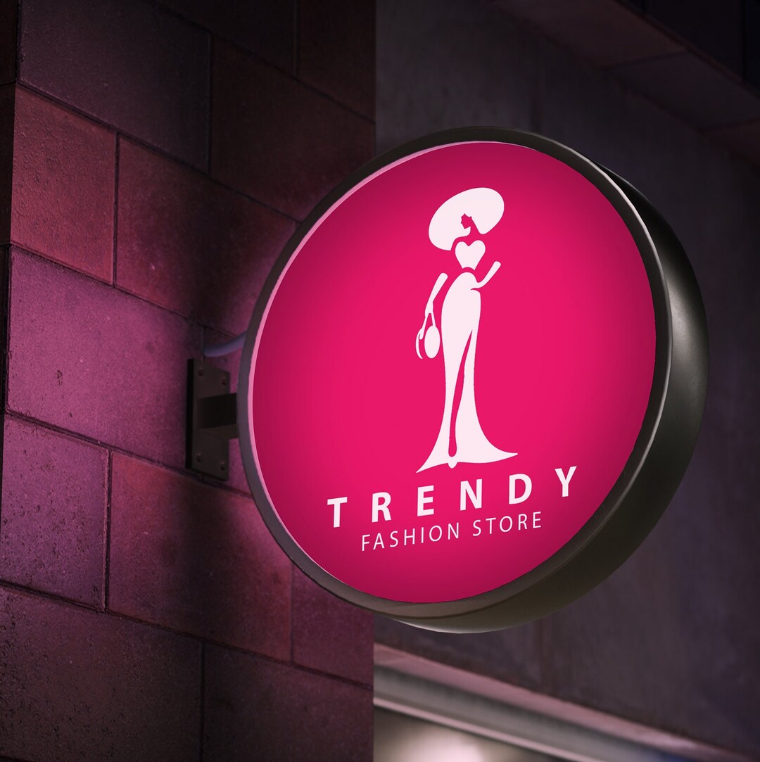 Fashion Store Sign Sign Shop Business Name Sign 3D Logo - Etsy