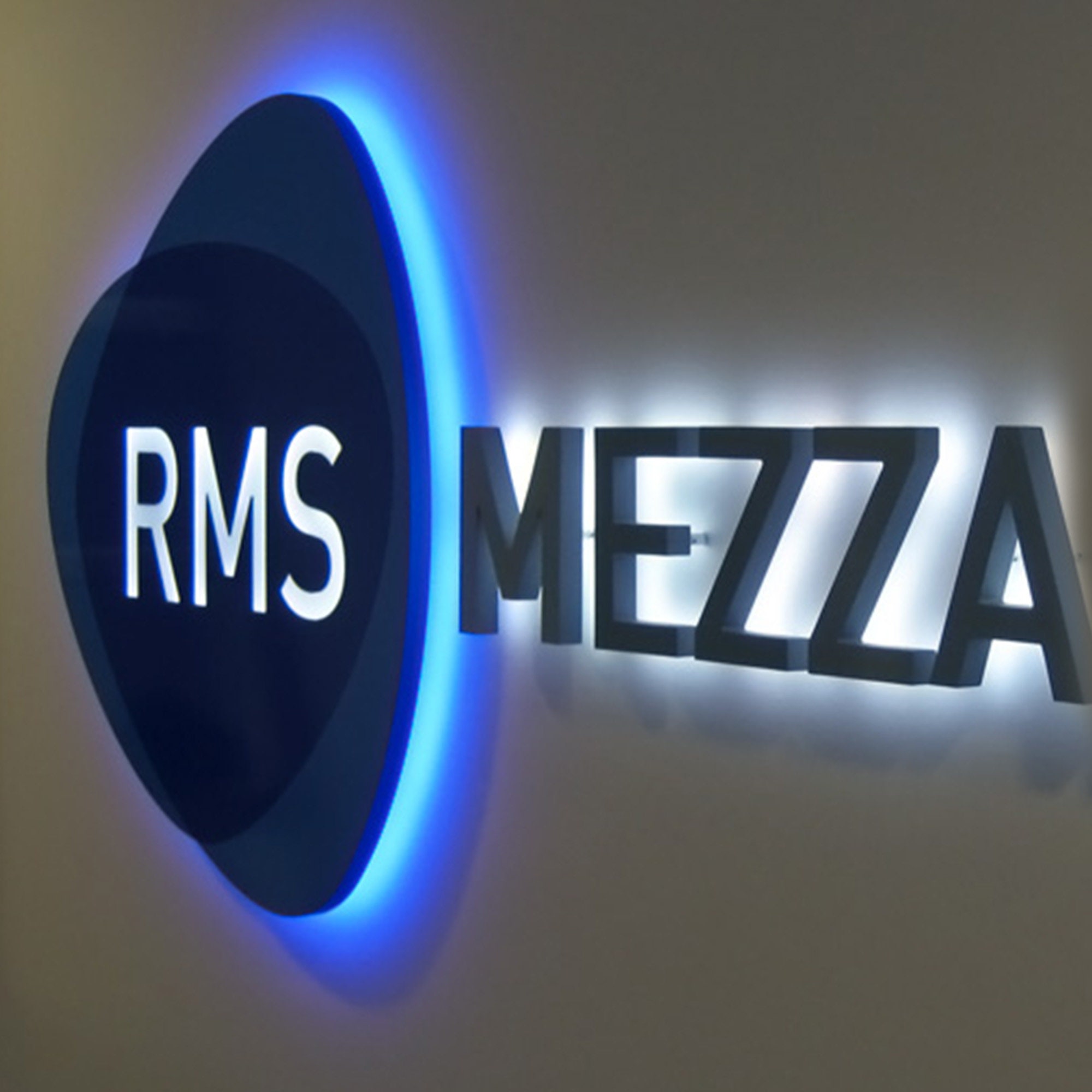 Custom 3D Metal Backlit Business Logo Sign, Office Wall Decor - Etsy