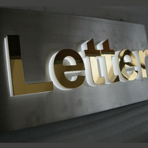 Backlit Logo Wall Sign, Indoor Welcome Sign, Modern Office Wall Sign ...