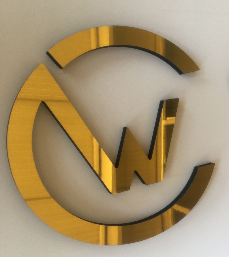 Gold Letters, Gold Sign, Gold Logo, Gold Wall Sign, Custom Sign ...