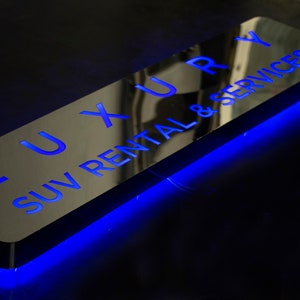 Rgb Led Sign, Wall Sign, Office Decor, Red Sign, Logo Sign - Etsy