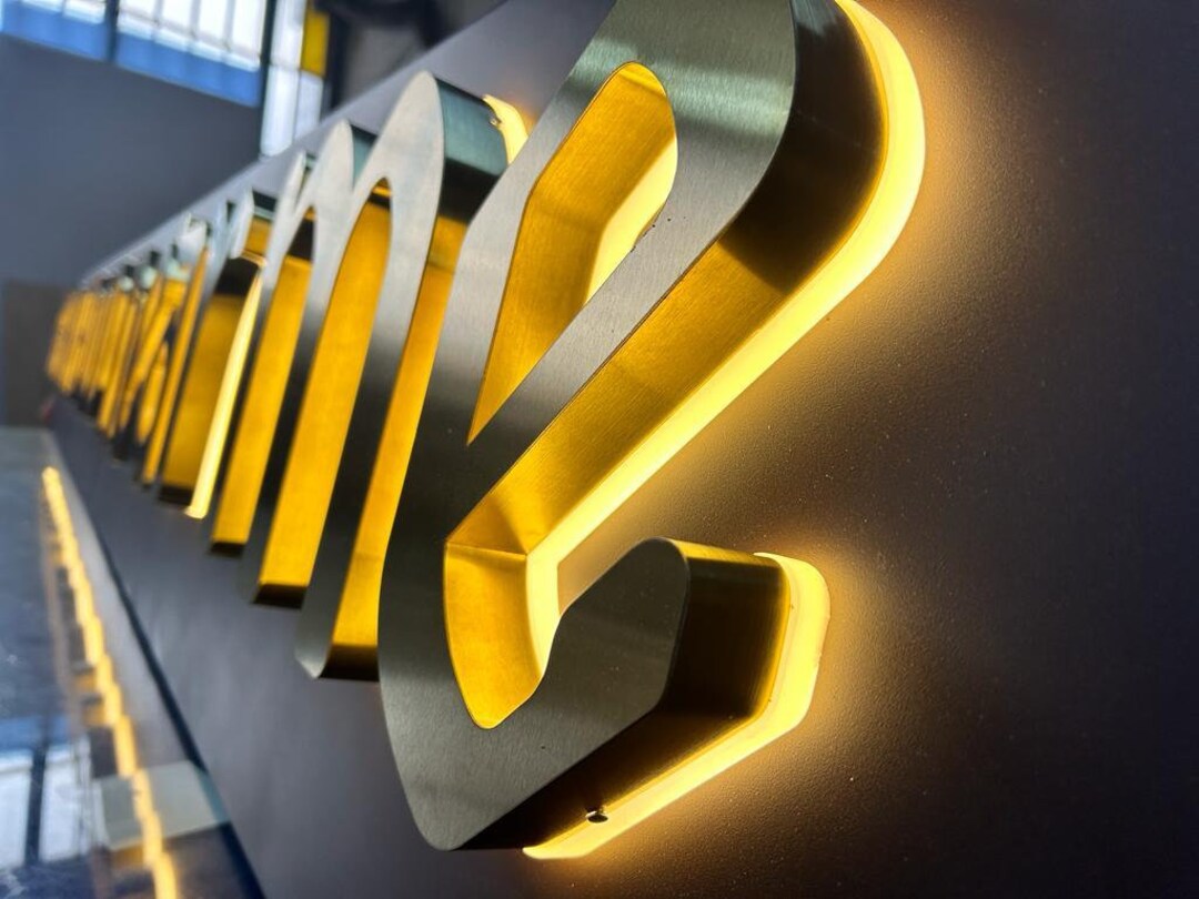 Personalized Sign Backlit Sign Gold Sign Wall Decor Gift - Etsy