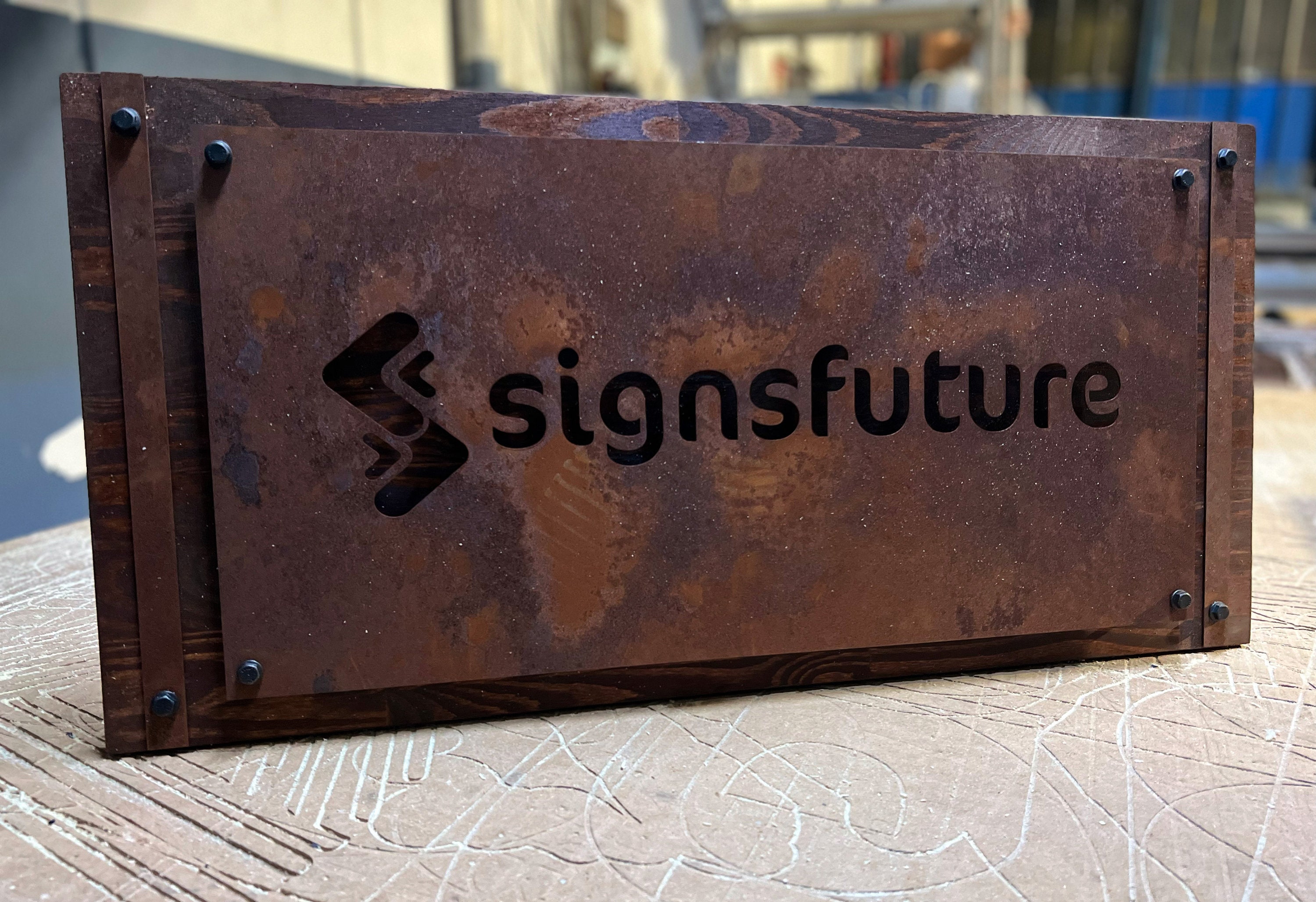 Rustic Sign, Metal Sign, Sign for Wall, Sign for Office, Business Sign ...