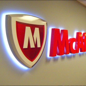 3d Backlit Sign, 3d Led Signage, Custom Outdoor, Logo Light Sign, 3d ...