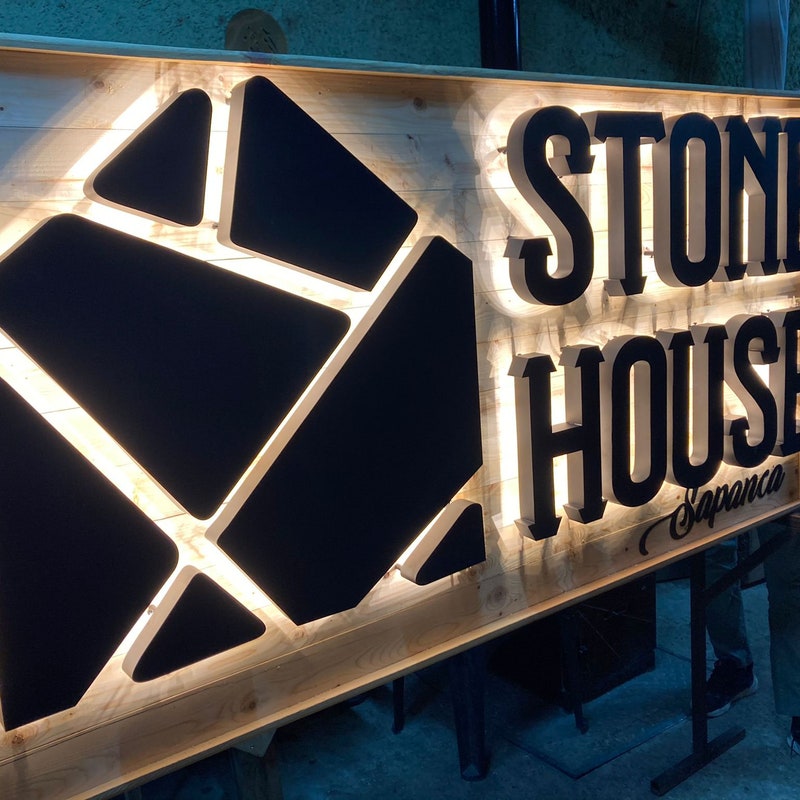 Wood and Metal Sign - Etsy