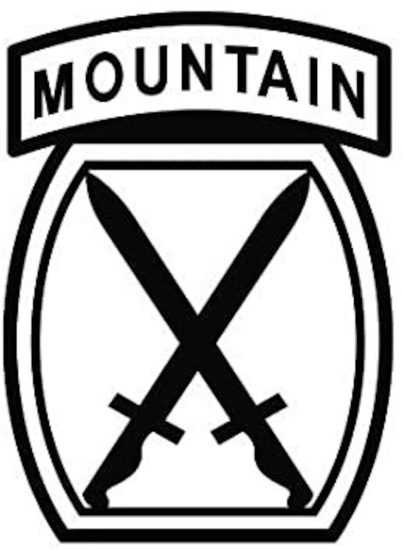 10th Mountain SVG | Etsy