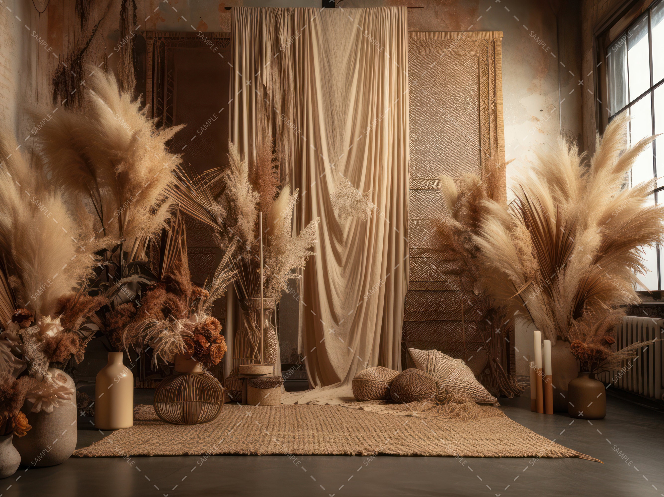 20 Macrame Digital Backdrops | Boho Backgrounds - Etsy