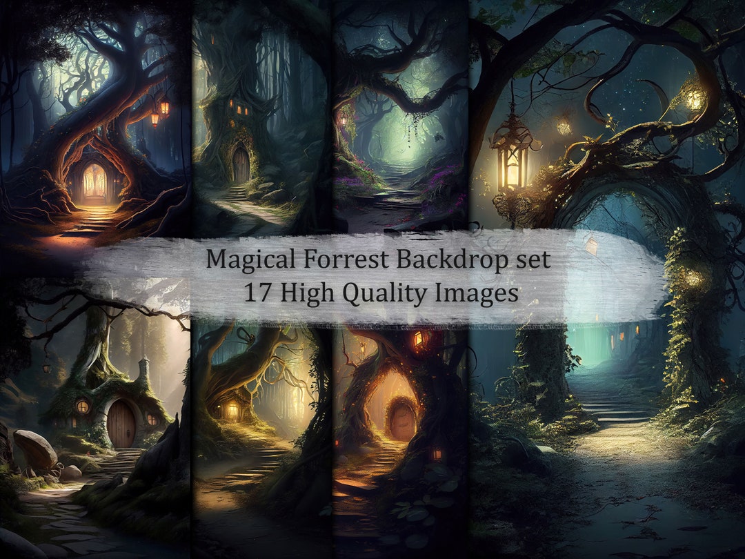 17 Fine Art Forrest Digital Backdrops, Photography Backdrop, Portrait ...