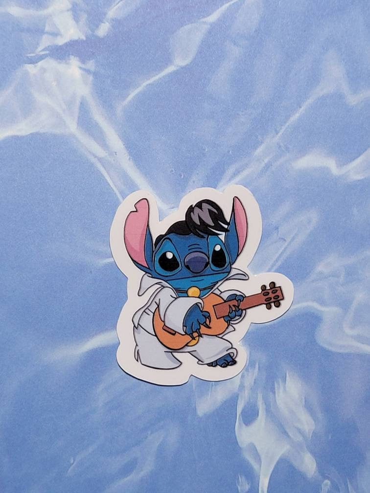 Stitch Dressed as Elvis / Lilo and Stitch / Water Resistant | Etsy