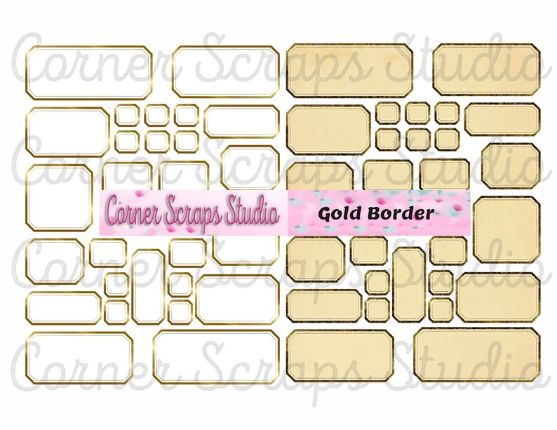 Vintage Style Printable Digital Download Labels Ephemera 16 Pages - Etsy