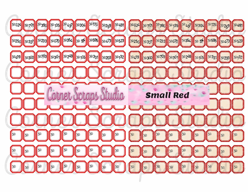 Vintage Style Printable Digital Download Labels Ephemera 16 Pages - Etsy