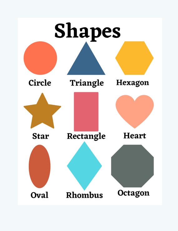 Shapes Chart For Preschool