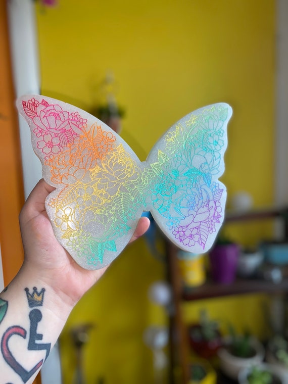 Art & Collectibles Resin Butterfly Wallhanging or Suncatcher Sculpture ...